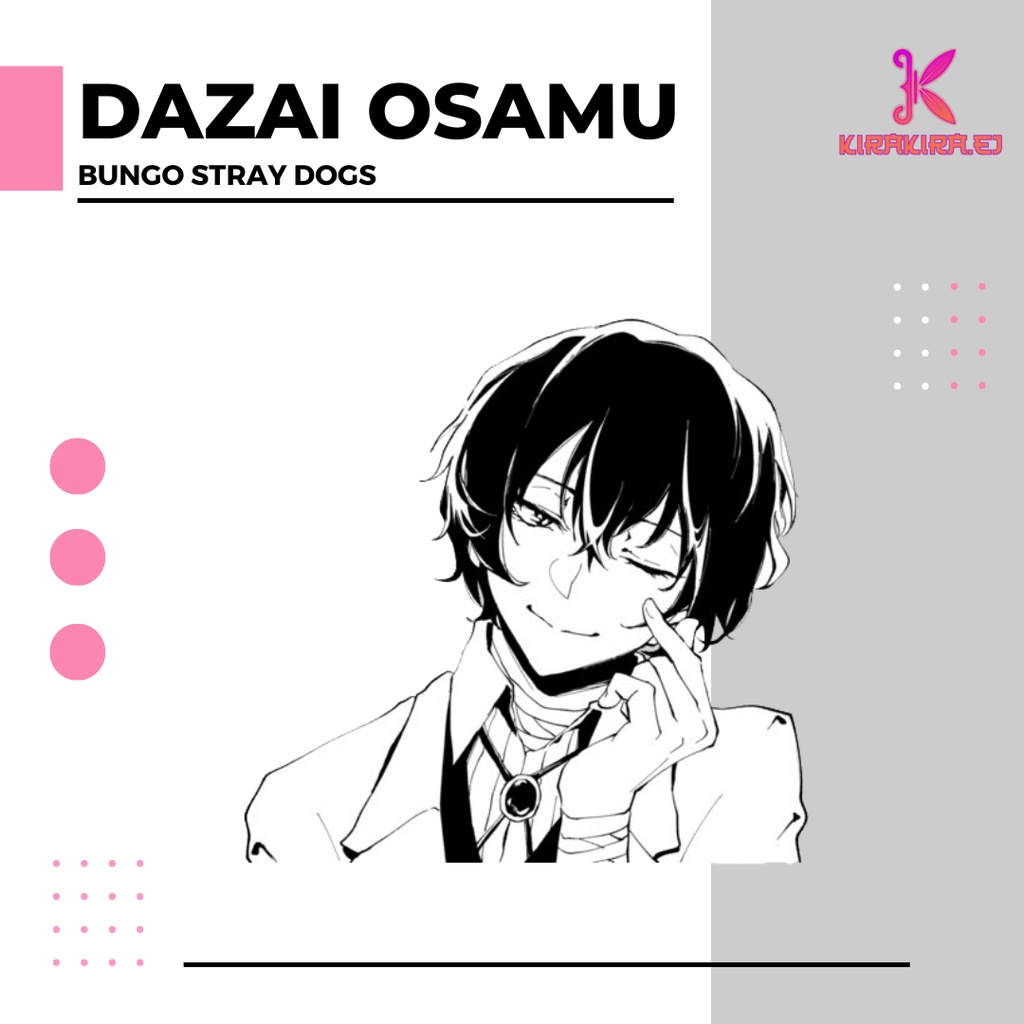 STICKER | Dazai Osamu Sticker | Bungou Stray Dogs | Vinyl Water Proof ...
