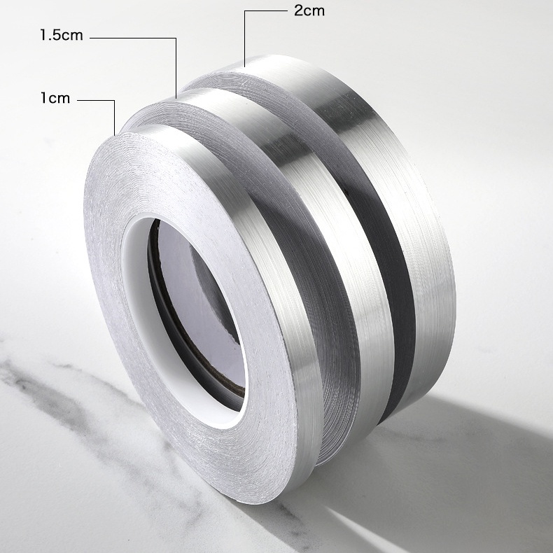 50M Silver/Black/Gold Ceramic Tile Mildewproof Tile Tape Decor Self ...