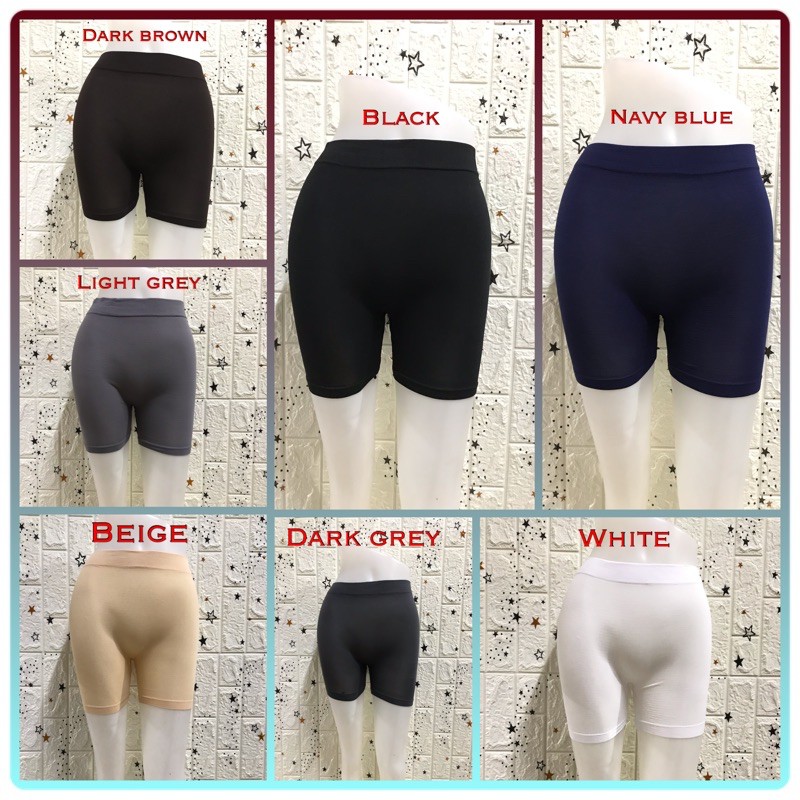 Fashionis Ladies Cycling Shorts Spandex Under Wear Elastiacted Waist 03 Shopee Philippines