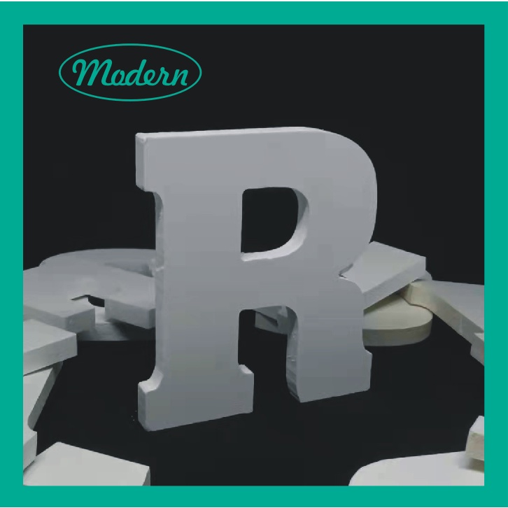 3D Wood 26 Capital Letters 10cm A-Z/0-9 Home Decor, Letter Standee ...