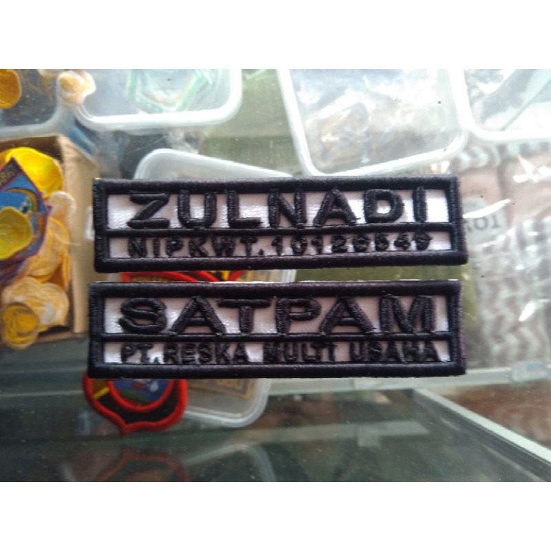 Hd embossed security guard Name tag | Shopee Philippines