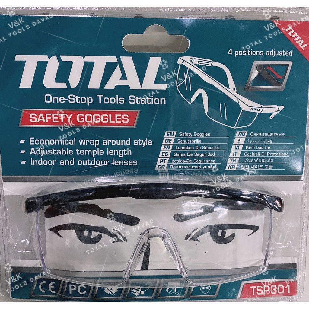 TOTAL Safety goggles TSP301 | Shopee Philippines