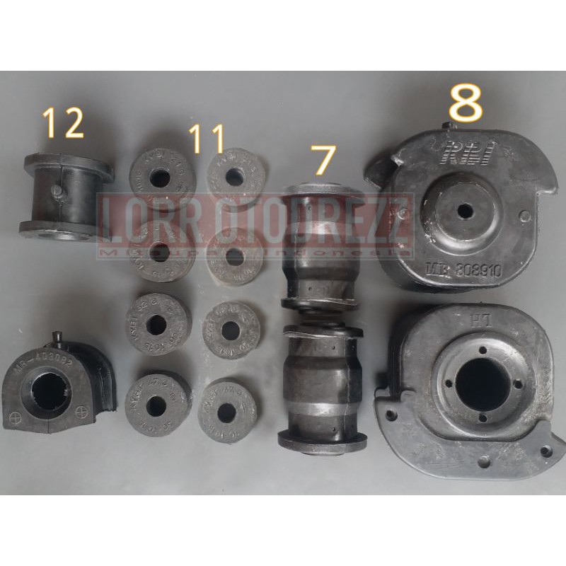 Suspension Rubber bushing set Package/Front Leg Lancer Evo 3 4 5 GLX ...