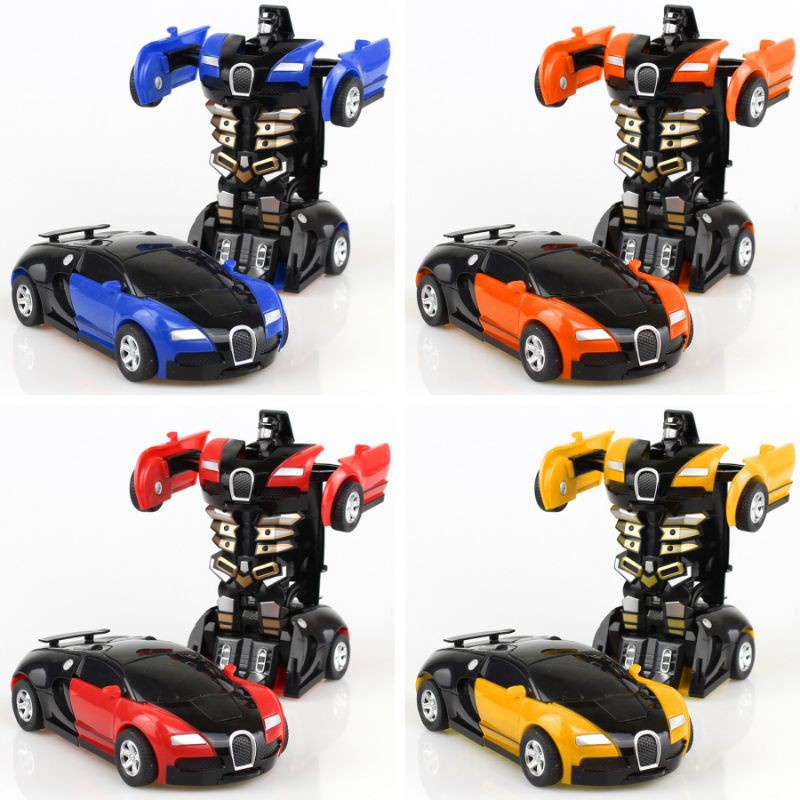 Children Transformers Boy Toy Transformers Car Robot Police Car ...