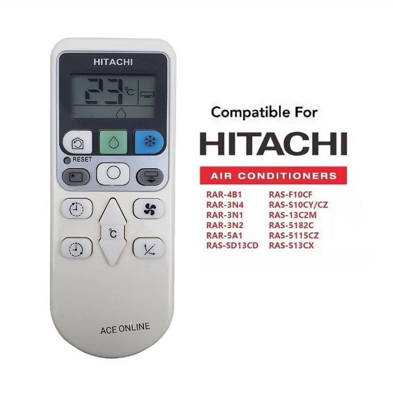 Hitachi air conditioning Remote control RAR-3NA | Shopee Philippines