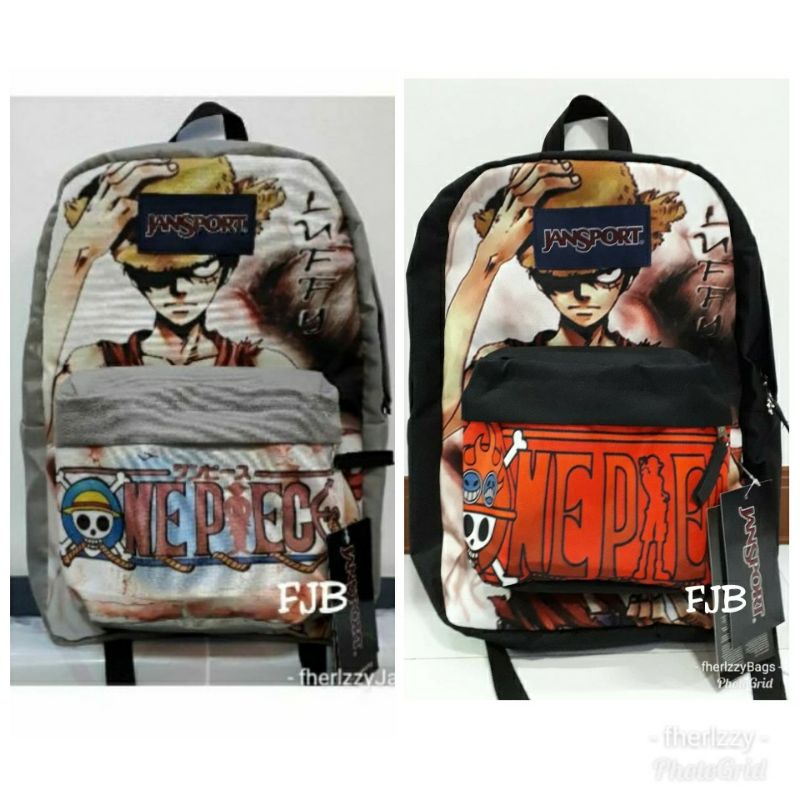 COD J a n s p o r t Superbreak CHARACTER ONE PIECE LUFFY Backpack Bag ...