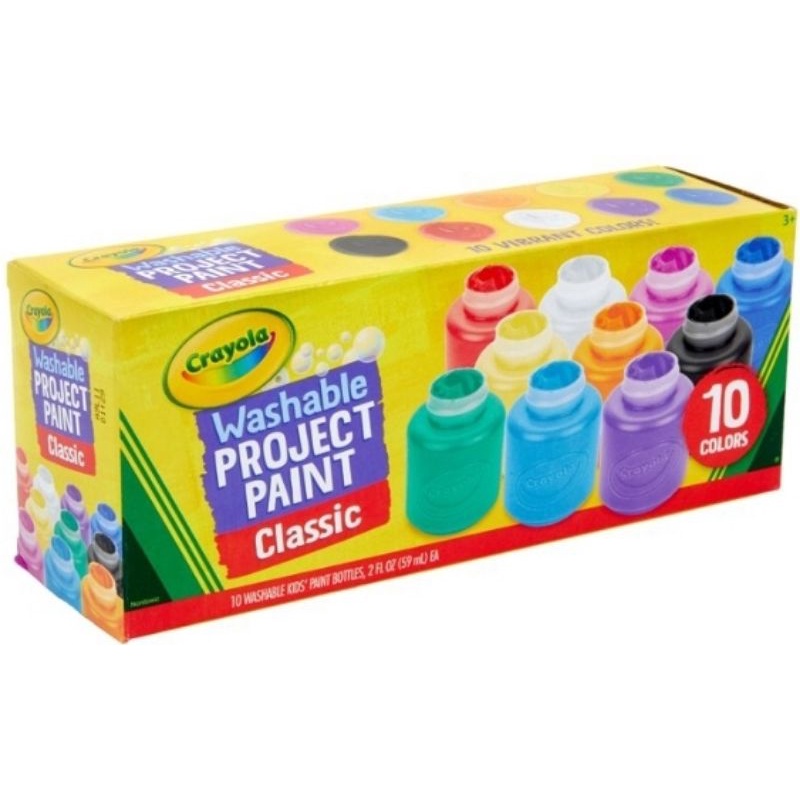 Crayola Washable Kids' Paint Set, 10 colors | Shopee Philippines