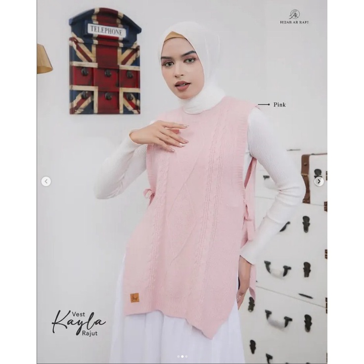 Kayla VEST | Hijab AR RAFI Center | Shopee Philippines