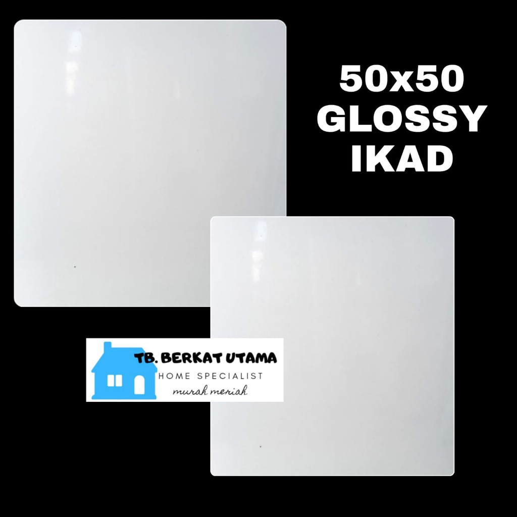 PUTIH Floor Tiles 50X50-ceramic Wall 50X50 GLOSSY White KW 3 And Kw1 ...