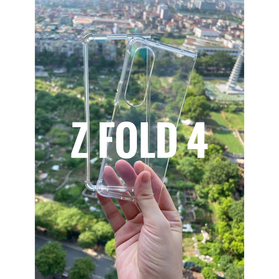Samsung Galaxy Z Fold 4 transparent, shockproof 4-corner flexible case ...