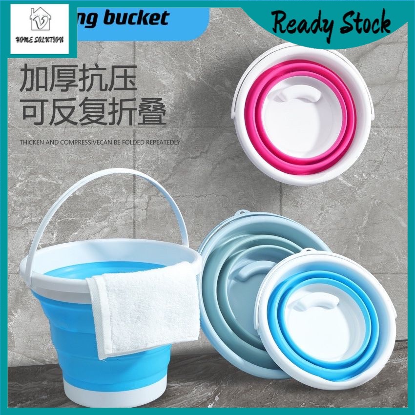 Foldable Bucket Baldi Lipat Portable pail washing pail baldi cuci baldi ...