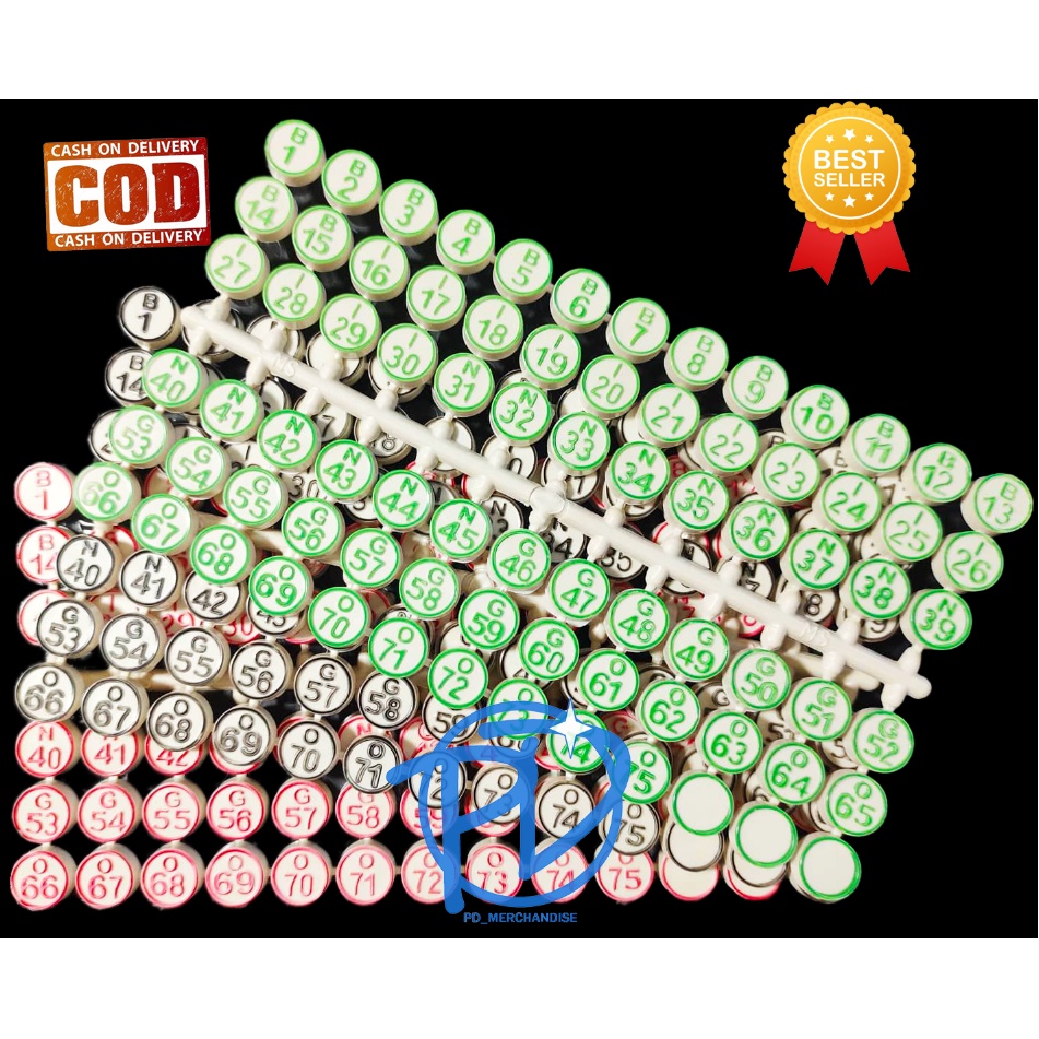 COD PD NEW BEST SELLER BINGO CHIPS BOLILYO NUMBER PLASTIC CHIPS BINGO ...