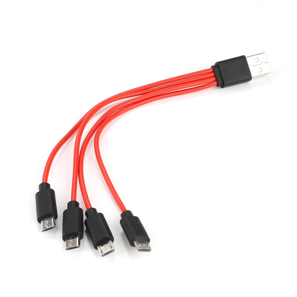 Multi Micro USB Charging Cable, 4 in 1 USB 2.0 A Male to 4 Micro USB ...