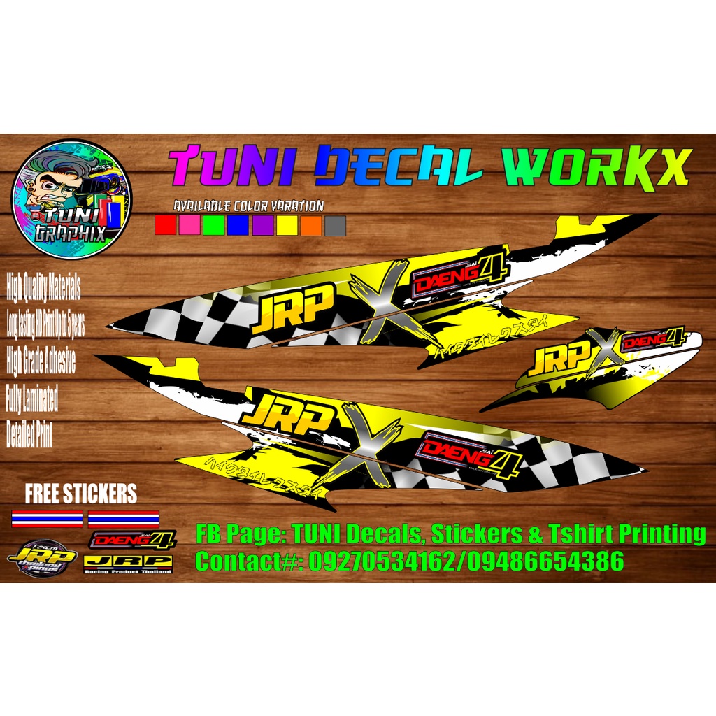 Yamaha Mio Soulty Stock Decals JRP X DAENG v2 w/ freebies | Shopee ...