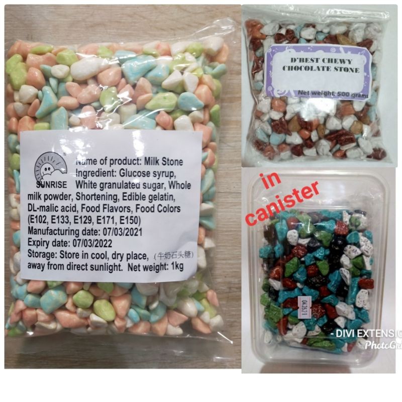 1/2 kg Chewy caramel & chocolate stone. raisin coated canry ( choco ...