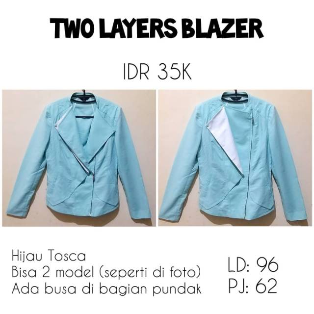 Two Layers Blazer / Blazer 2 Layer | Shopee Philippines