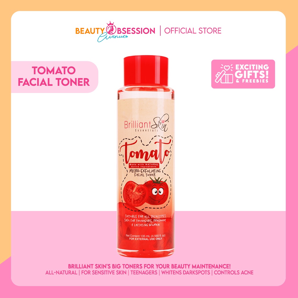 Brilliant Skin Tomato Micro Exfoliating Facial Toner 135ml | Shopee ...