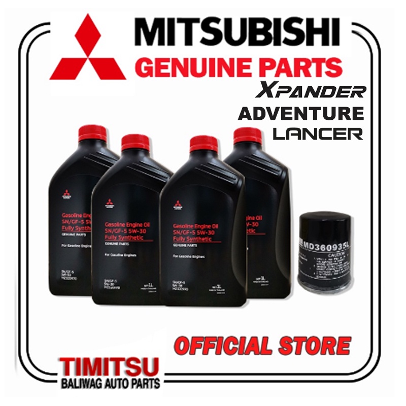 XPANDER LANCER ADVENTURE GAS GENUINE CHANGE OIL BUNDLE 5W-30 FULLY ...