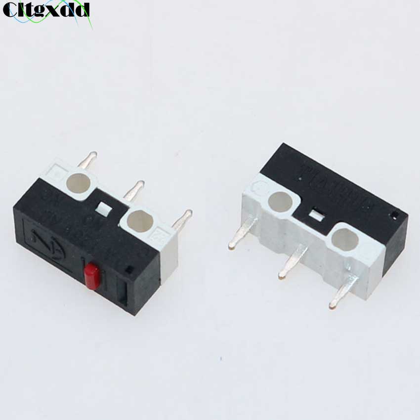 100Pcs Mouse Switch Mini Limit Switch NO NC 3 Pin 1A 125V AC Micro Push ...