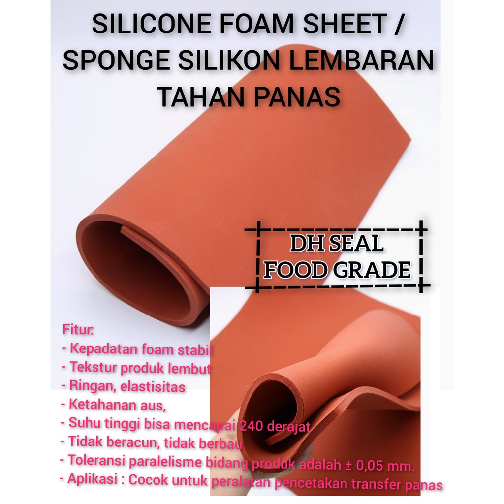 MESIN Silicone Foam 5mm x 10cm Industrial sponge Silicone press machine ...