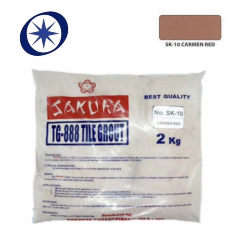 Sakura Tile Grout 2kg. Many colors available | Shopee Philippines
