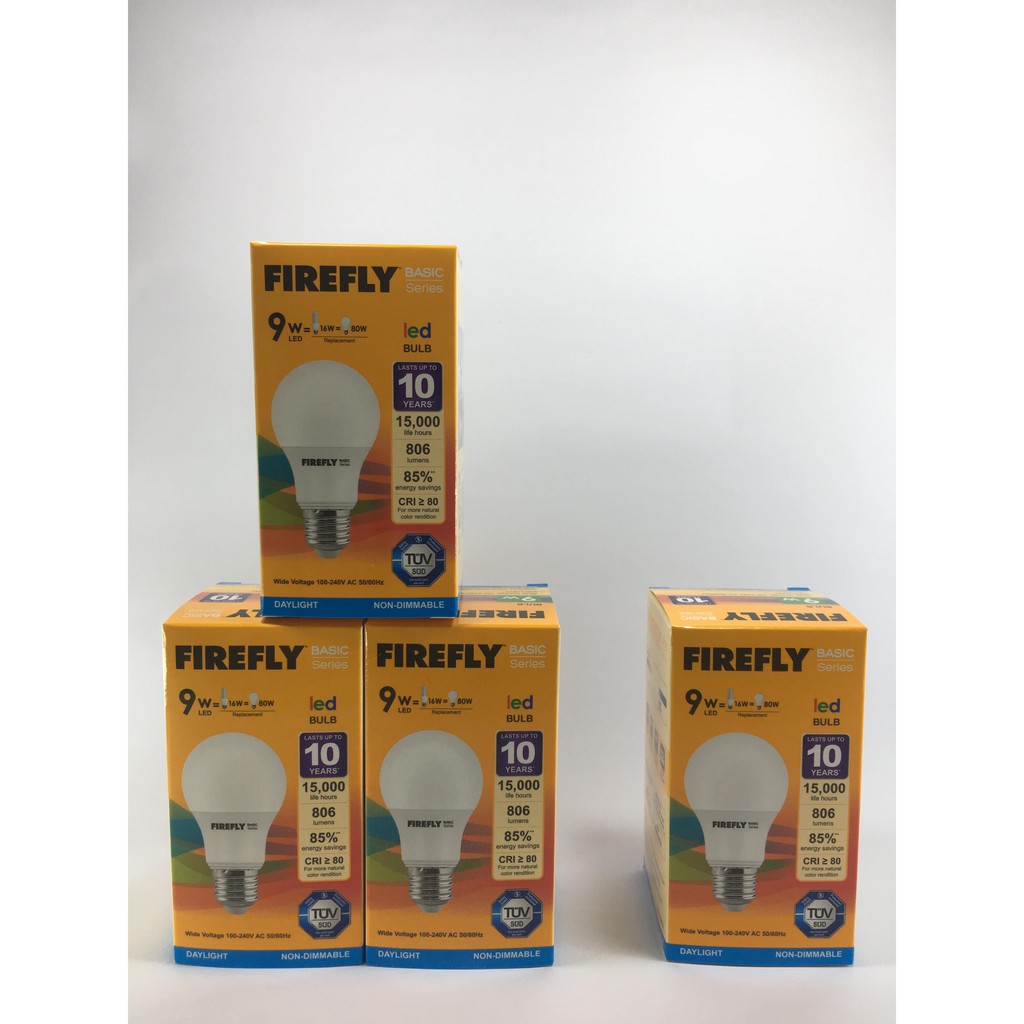 Firefly LED Bulb 9w (3+1 Bulb) | Shopee Philippines