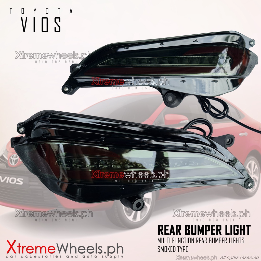 Toyota Vios 2019-2025 Smoke Type Rear Bumper Light Multi Function ...
