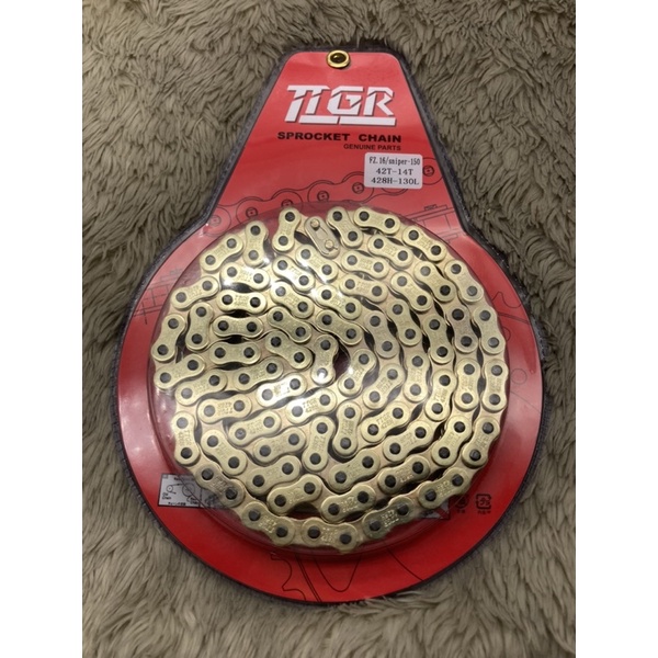 TTGR SPROCKET CHAIN SET FZ.16/ SNIPER-150 42T-14 428H-130L/SNIPER 43t ...