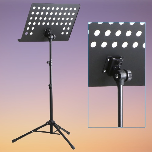 Heavy Duty Orchestral MUSIC STAND Adjustable Upto 145 cms Height ...