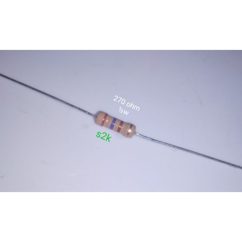 resistor 270 ohm ½w ~20 PCs per order | Shopee Philippines