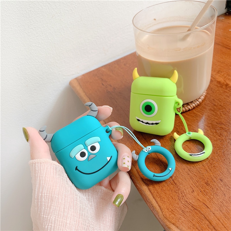 3D Doll Cute Cartoon Soft Silicone Case For Apple Airpods Wireless ...