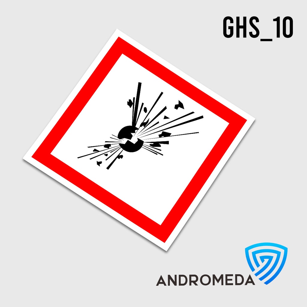 Safety B3 GHS Label Poster Sticker: Easy to Explode (Explosive) | Shopee Philippines