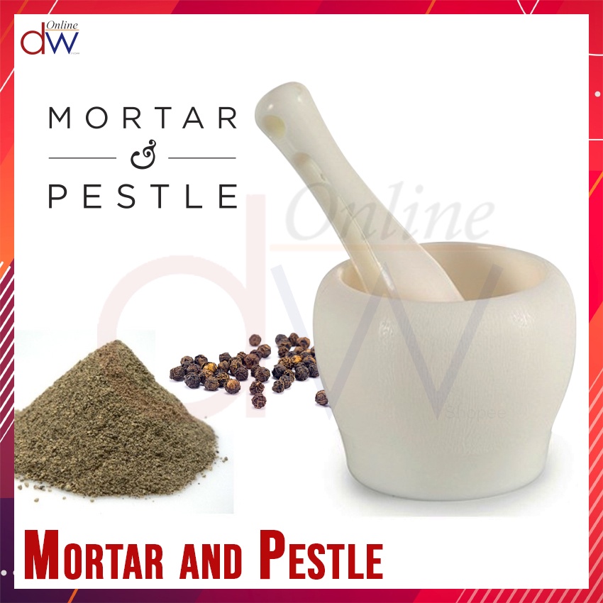 Mortar and Pestle Almires Solid PVC Food Grade Plastic Medicine Food ...