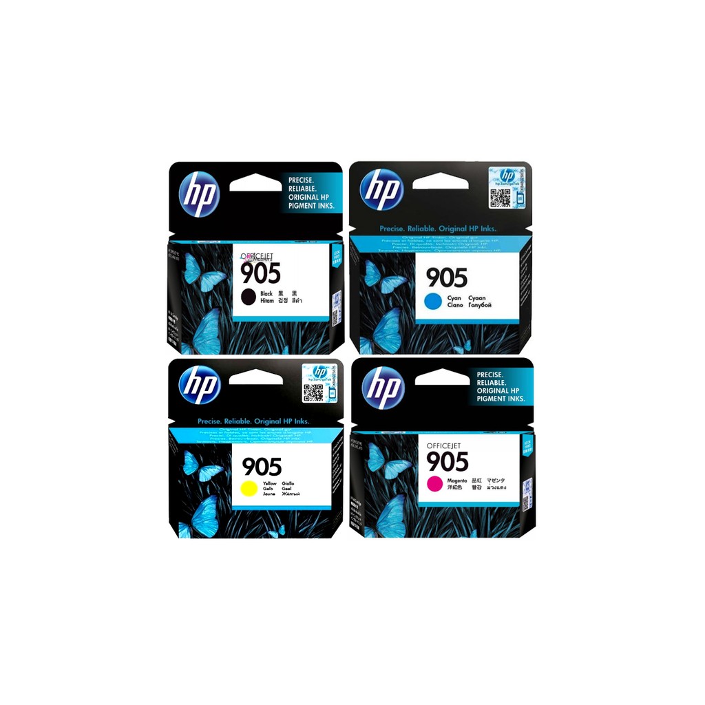 HP 905 Original Ink Cartridge 4 Colors (Black, Cyan, Yellow, Magenta ...