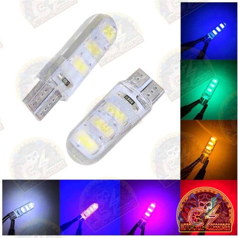 CS Motorcycle T10 LED Flasher Led park light signal light peanut bulb ...