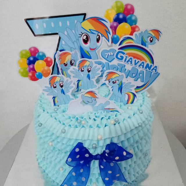 Rainbow dash pony Cake Topper | Shopee Philippines