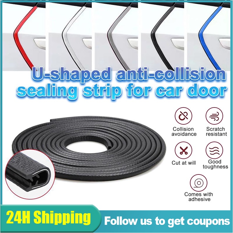 5m U Shape Car Anti Collision Strip Car Door Edge Protector Car Door ...