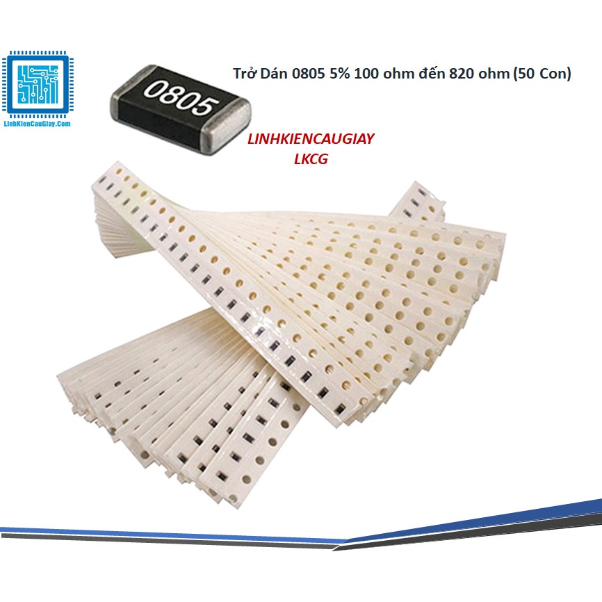 Solder Resistor 0805 5% 100 ohm to 820 ohm (50 Pieces) | Shopee Philippines