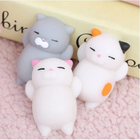 3Pcs Cute Little Squishy Pet Mochi Animal Cat | Shopee Philippines