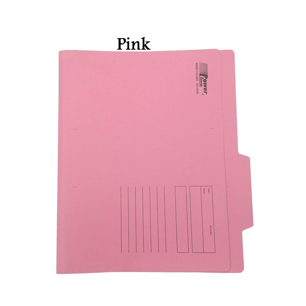 PL6025 Index Folder File with tabs Slit for Fastener Paper Manila Files ...