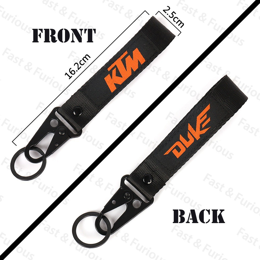 Durable Motorcycle Cable Keyring Motocross Webbing Key CHAIN Keychain ...