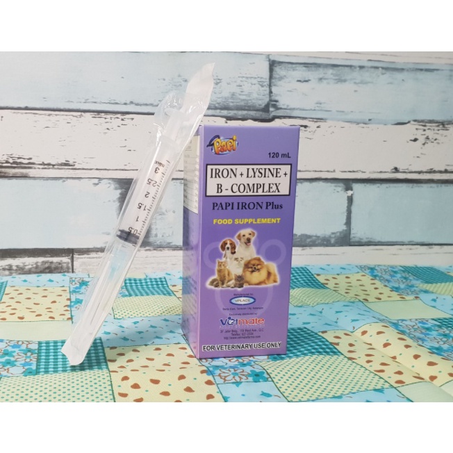 Papi Iron Plus B-Complex 120 ml with 1 FREE SYRINGE | Shopee Philippines