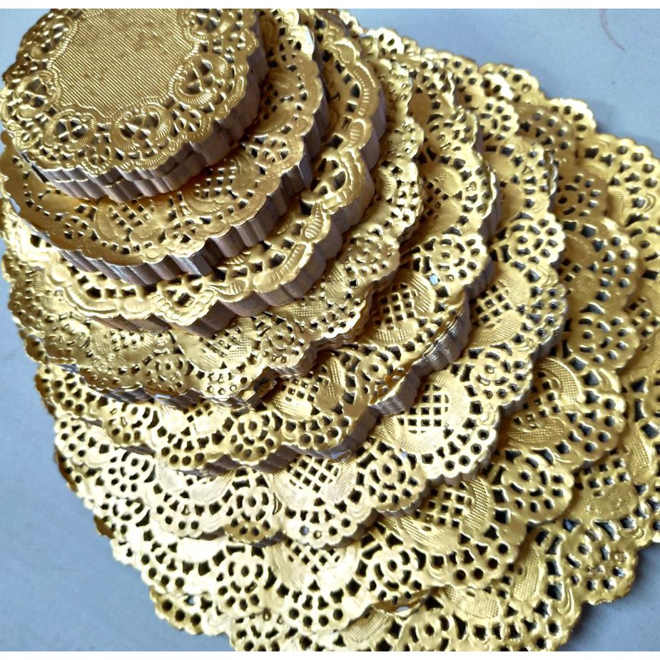 Gold Paper Doilies - Large Sizes (50pcs/Pack) | Shopee Philippines