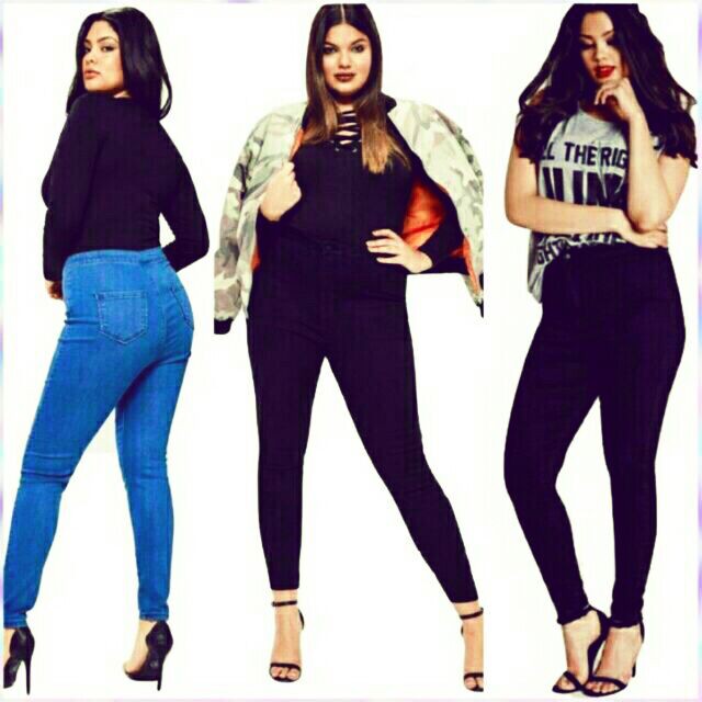 Plus Size Joni jeans High waist black pants Skinny Stretchable cod | Shopee Philippines