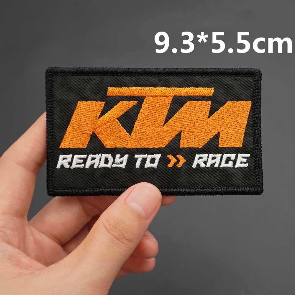 【Customized 】READY TO RACE KTM Motocross Logo 3D Embroidery Velcro ...