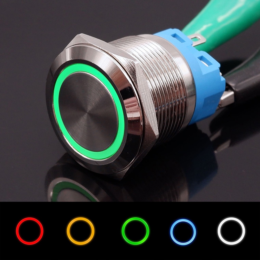 22mm Switch Button Car Products Start Stop Touch On/Off PC Power Button ...