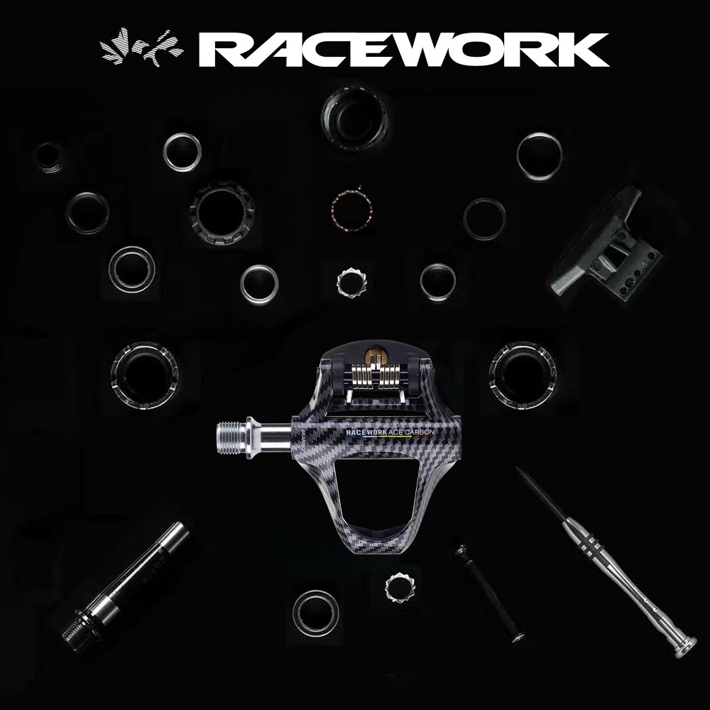 racework Carbon Clip Road Pedals Suitable for LOOK KEO/shimano SPD Self ...