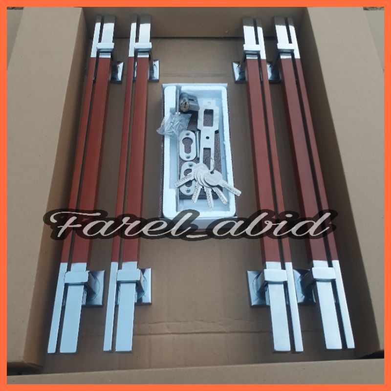 1 Meter Set Of 100cm Stainless Steel House Door Handle Lock Set ...