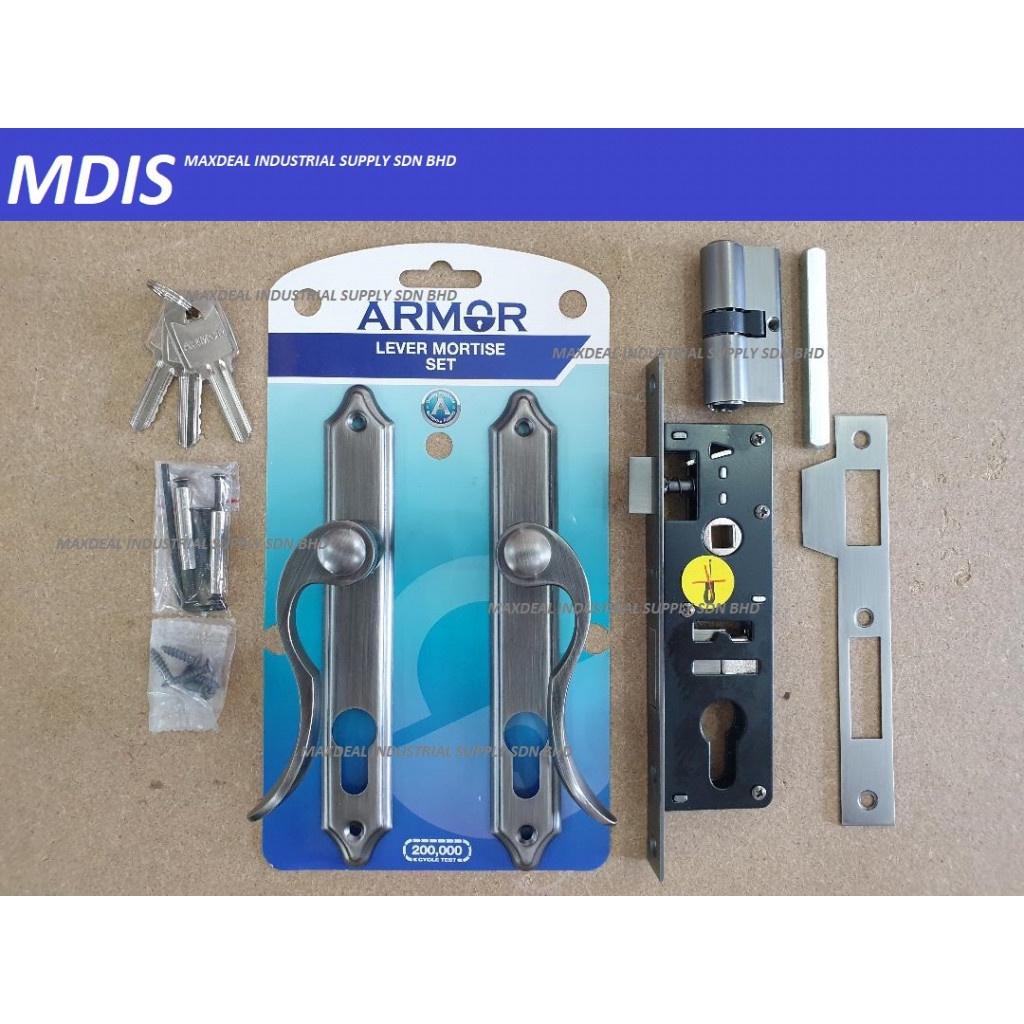 Quality ARMOR ALM-NS7025-01 Mortise Level Handle Lockset | Shopee ...