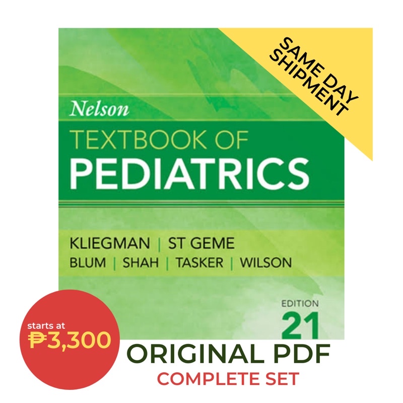 Nelson Textbook of Pediatrics 21st Edition | Shopee Philippines